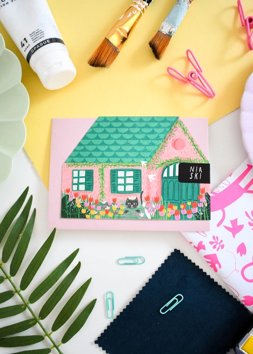 Clawed Monet Cut Out House Card – Fathom & Co.