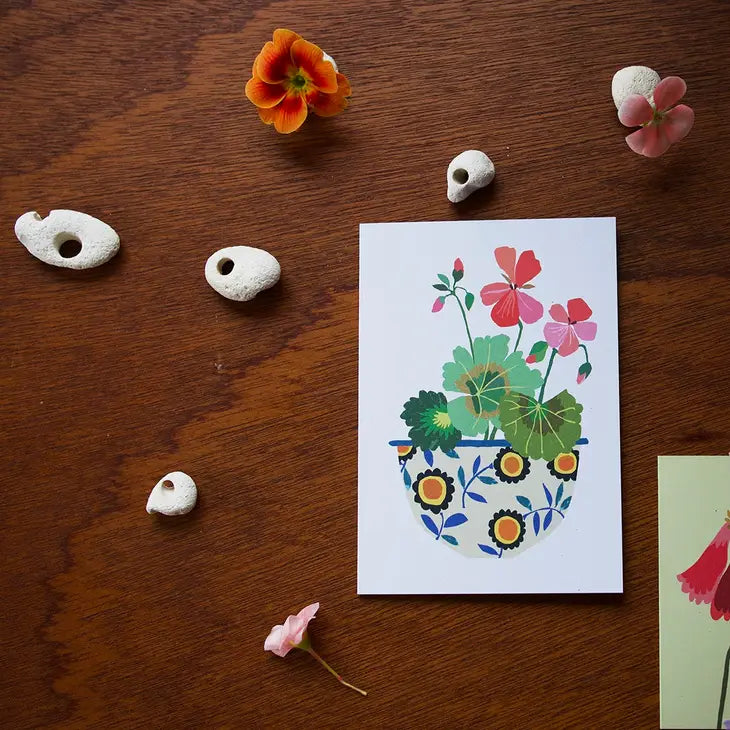 Pelargonium Greetings Card – Fathom & Co.