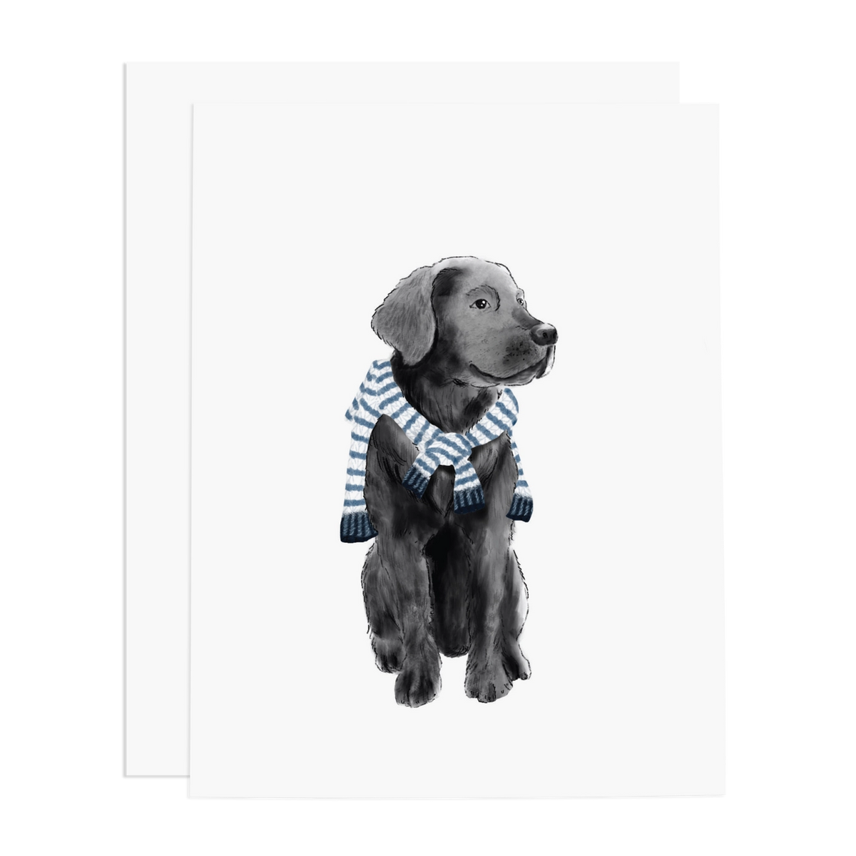 Preppy Black Lab Greeting Card – Fathom & Co.